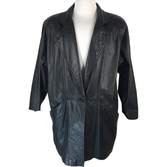 Global Identity | Jackets & Coats | Y2k Black Leather Global Identity ...